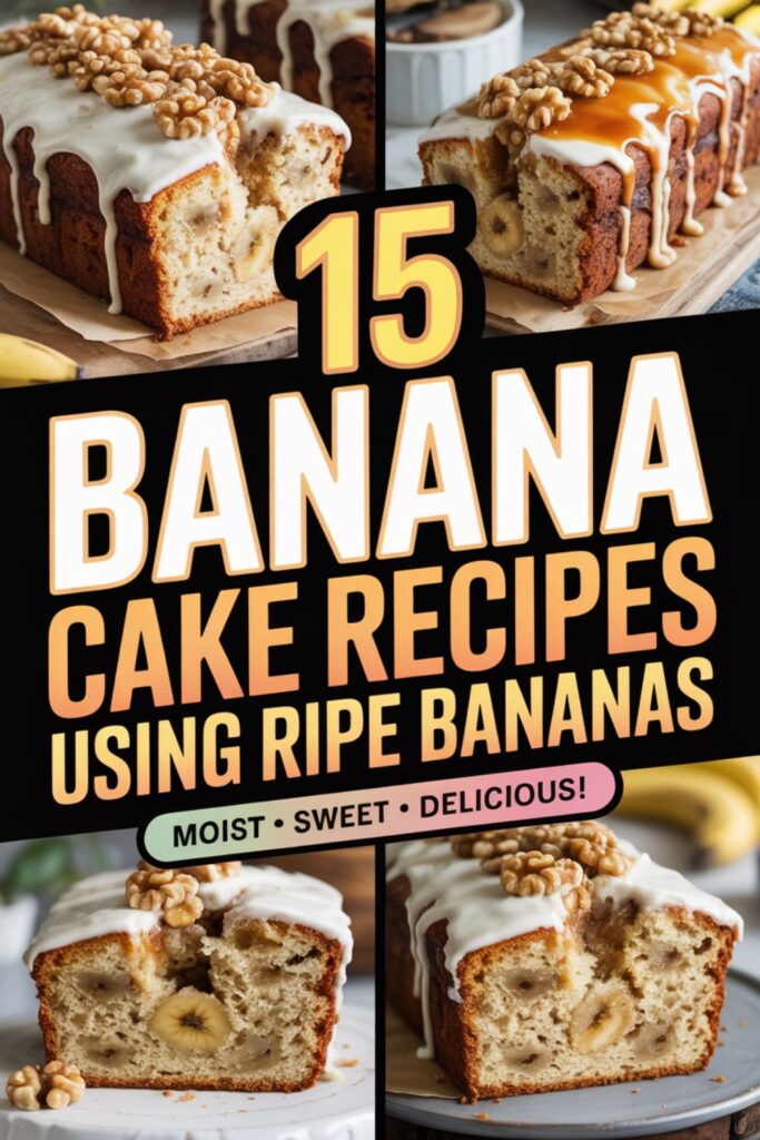 15 Banana Cake Recipes Using Ripe Bananas